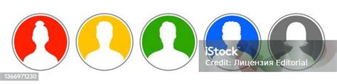 남자와 여자 아바타 아이콘의 집합입니다 남성과 여성의 사용자 아바타 실루엣 프로파일 기호 플랫 인칭 로고 아이콘에 대한 스톡 벡터 아트 및 기타 이미지 Istock