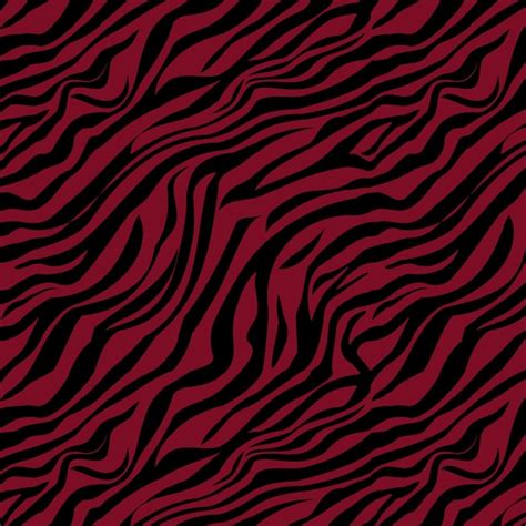 Premium Vector Seamless Vector Pattern In Red Amp Black Zebra Stripes