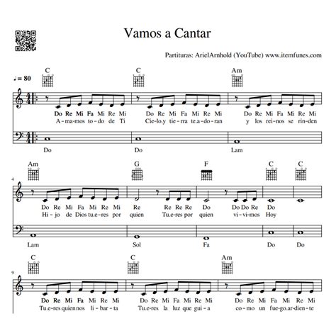Vamos A Cantar Musica Del Cielo Muy Facil Notas GRATIS