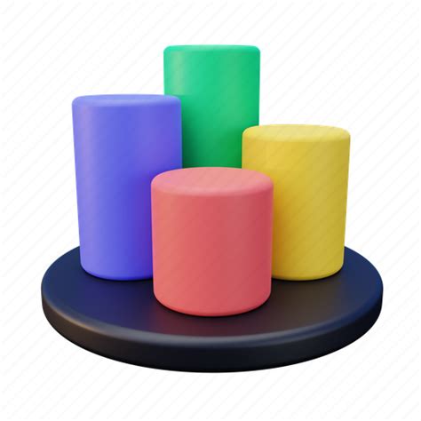 chart growth graph statistic data diagram infographic 3d
