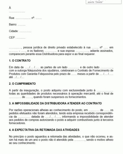 Modelo De Carta De Proposta De Compra De Equipamentos