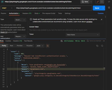 scopes - How to get Integrity Verdict Response of Google Play Integrity API - Stack Overflow