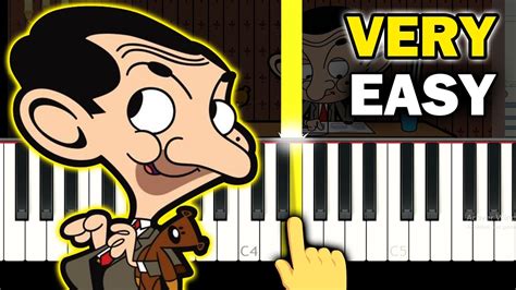 Mr Bean Animated Theme Song VERY EASY Piano Tutorial Acordes Chordify