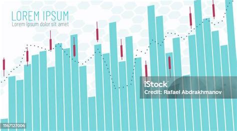 비즈니스 금융 인포 그래픽에 대 한 템플릿입니다 상승 및 하락 판매와 거래 일정 가격을 구입 촛불 라인 스틱 그래프 차트 주식 시장 배경입니다 성공 벡터 일러스트 가지 식물