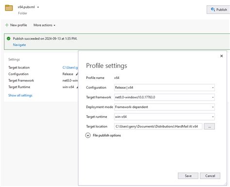 Net Visual Studio Community Publish To Folder Not Working Stack Overflow
