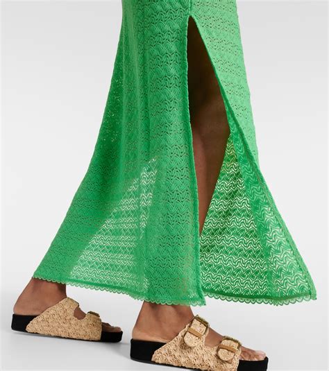 Maddie Crochet Maxi Dress In Green Melissa Odabash Mytheresa