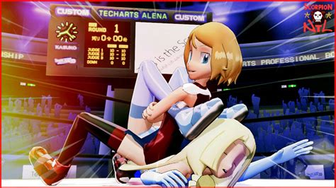 Mmd Pokemon Wrestling Serena Vs Lillie By Scorpionntl On Deviantart