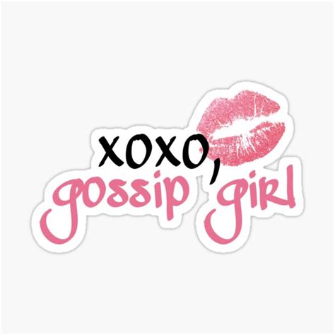 Xoxo Gossip Girl Stickers Redbubble