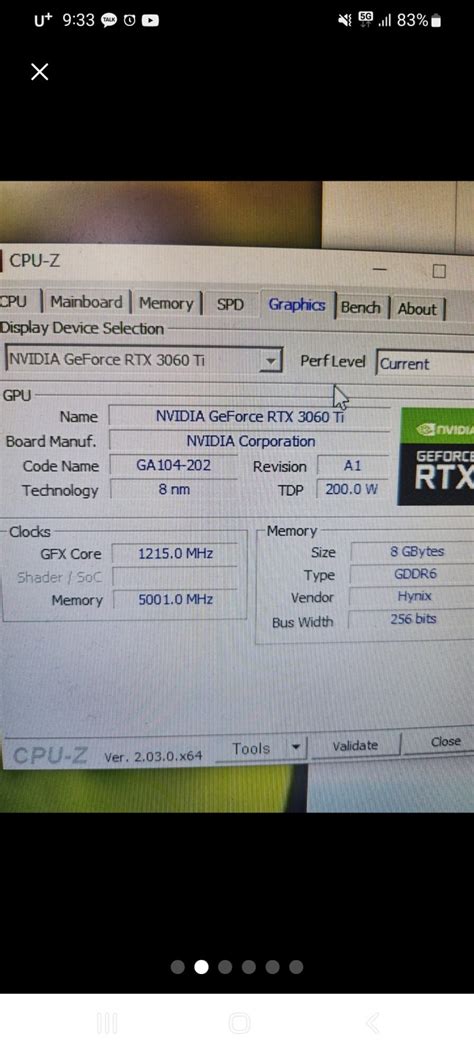 Rtx 3060ti 클럭 지식in