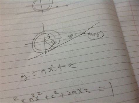 Circle Tangents And Locus Problem Finding The Equation With Given Slopes Physics Forums
