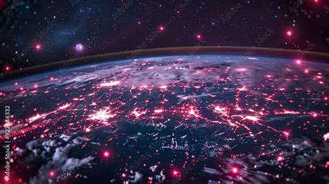 An Artists Concept Of A Quantum Computing Network Spanning The Globe