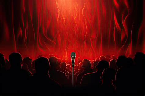 premium photo illustration of a microphone symbolizing unity and