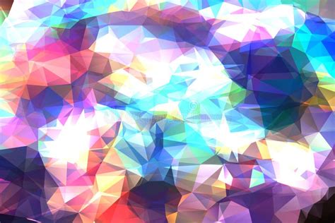 Winter Blue Triangles Low Poly Grid Abstract Background Geometric Polygonal Pattern Stock