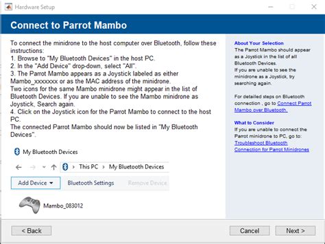 Common Scenarios During Bluetooth Setup
