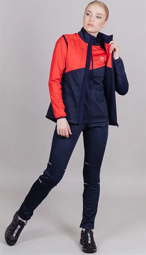 Женский разминочный жилет Nordski Premium Blueberry-Red W NSW821021 ...