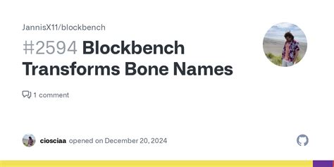 Blockbench Transforms Bone Names · Issue 2594 · Jannisx11blockbench