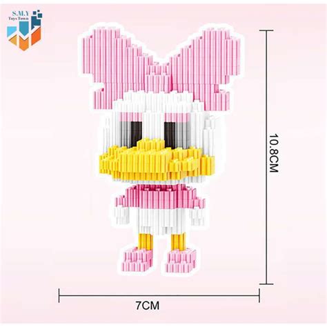 Promo Smy Nano Blocks Donald Daisy Desy Duck 3d Model Mainan Blok