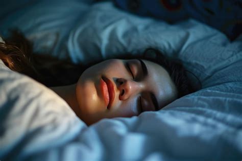 A Person Getting A Good Nights Sleep Premium Ai Generated Image
