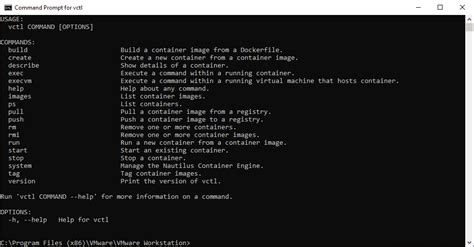 VMware Workstation 20H2 Tech Preview VCTL Containers Virtualization Howto