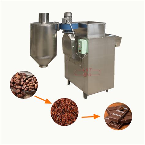 Cocoa Cracking Winnowing Machine Bean To Bar Chocolate Machine Food