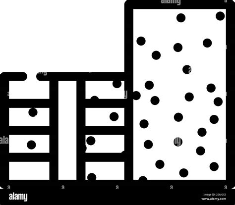 Styrofoam Building Material Line Icon Vector Styrofoam Building