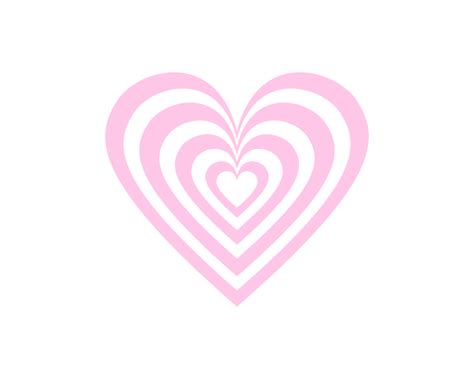 Dibujo De Corazón Rosa Y Blanco En Capas 16349281 Png