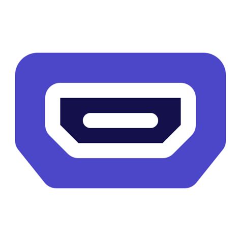 Usb Port Generic Blue Icon