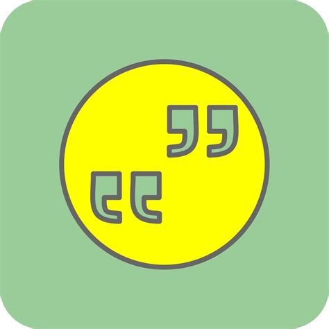 Quote Filled Yellow Icon 44048186 Vector Art At Vecteezy