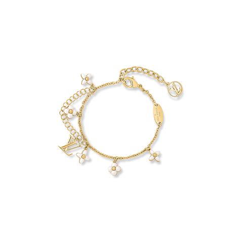 Lv Floragram Bracelet Luxury S00 White Louis Vuitton