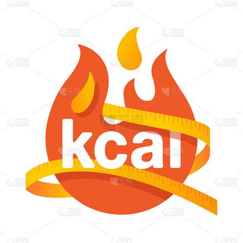kcal图标 千卡热量标志 脂肪燃烧