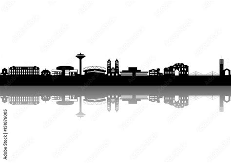 Leverkusen Silhouette Stock Vektorgrafik Adobe Stock