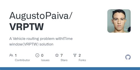 github augustopaiva vrptw a vehicle routing problem withttime window