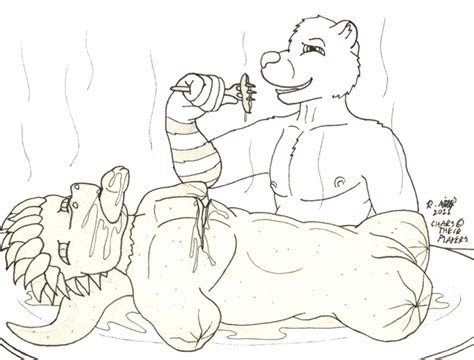 Rule 34 2011 Amputee Anthro Bear Cutlery Digital Drawing Artwork