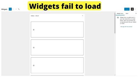 Wordpress Widgets Not Showing — Heres Why