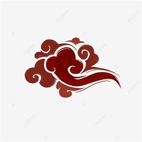 中國風水墨國潮祥雲紋樣手繪毛筆風 中國風 水墨 裝飾圖案素材圖案，psd和png圖片免費下載