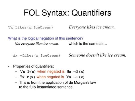 Ppt First Order Logic Powerpoint Presentation Free Download Id664635