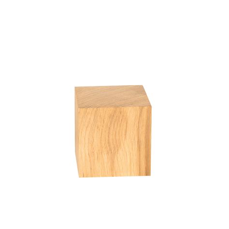 Solid Oak Display Cube 8 X 8 X 8 Cm Laval Europe