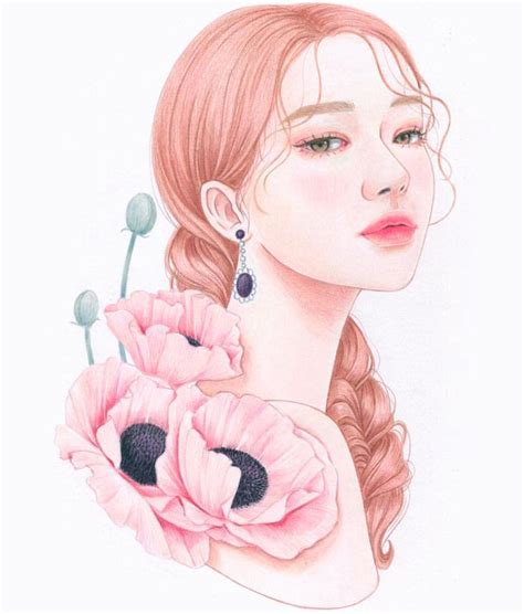 [소녀의시간] 일러스트레이터 이현미 บน Instagram “ Coloredpencildrawing