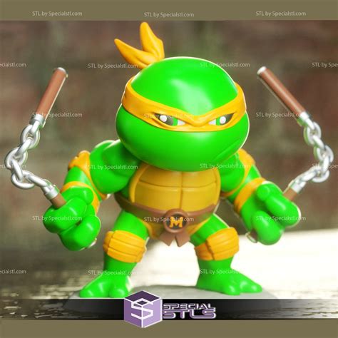 Chibi Stl Collection Michelangelo Tmnt Chibi Specialstl