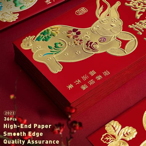 Buy Thxtoms 36pcs Lunar Chinese New Year Red Envelopes Year Of The
