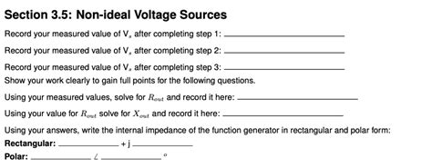 35 Non Ideal Voltage Source An Ideal Voltage Source