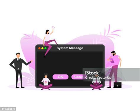 시스템 메시지 사람들 어떤 목적을위한 훌륭한 디자인 벡터 일러스트 레이 션 가리기에 대한 스톡 벡터 아트 및 기타 이미지