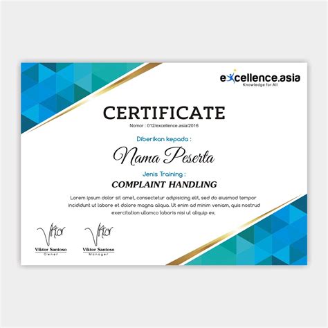 Contoh Sertifikat Pelatihan Wood Scribd Indo