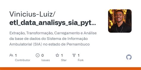 Github Vinicius Luizetldataanalisyssiapython Extração Transformação Carregamento E