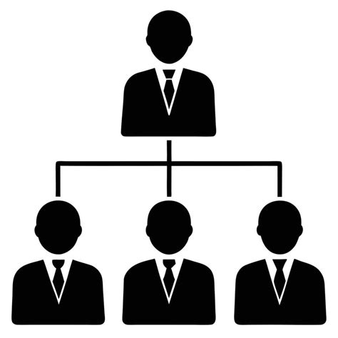 Business Hierarchy And Corporate Structure Simplified Organizational Design 59787942 Vector Art
