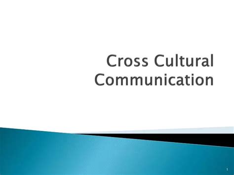 PPT Cross Cultural Communication PowerPoint Presentation Free