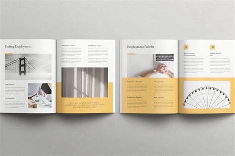 Employee Handbook Template Design Cuts