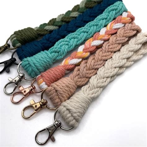 Braided Keychain Etsy