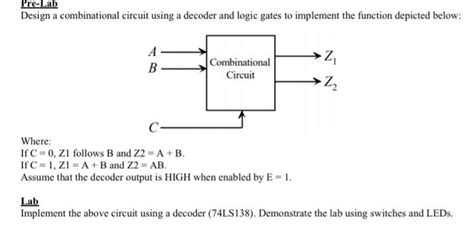 Solved Make Sure Gates Are 2 Input And The Decoder Is 3x8