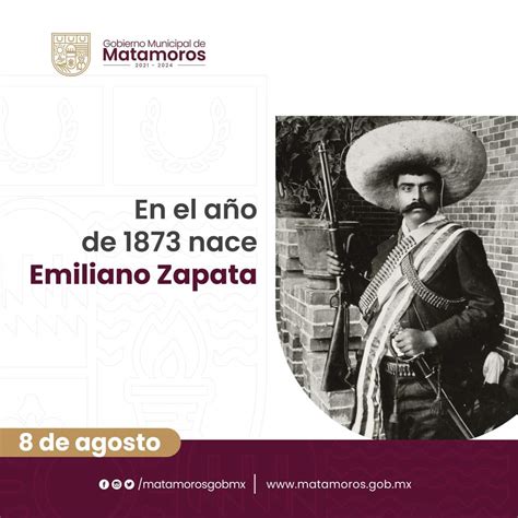 ¿sabías Quécada 8 De Agosto Se Conmemora El Natalicio De Emiliano